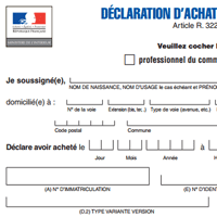 Documents pour changer le titulaire d'une carte grise